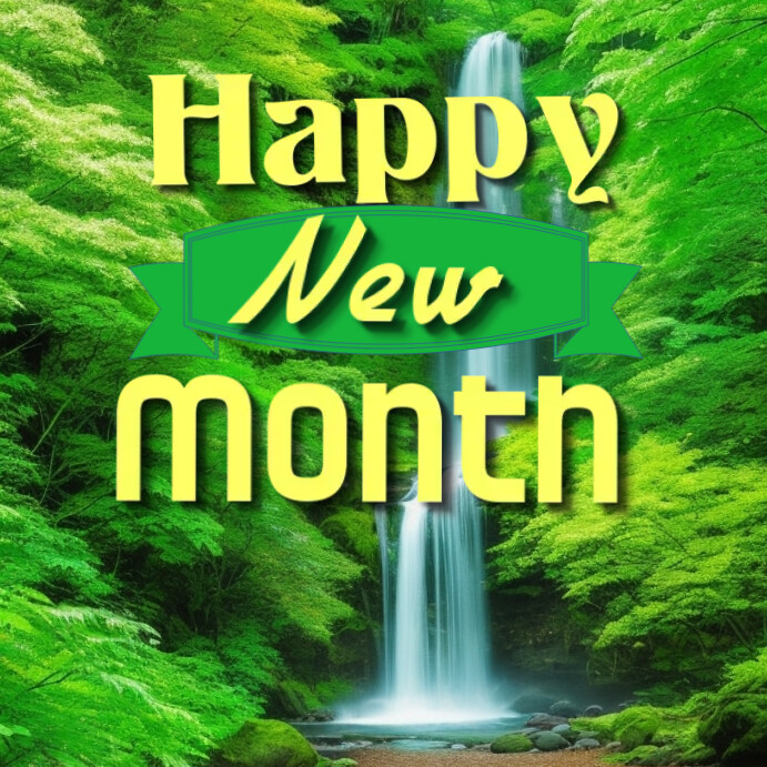 Plantilla de Happy new month template | PosterMyWall