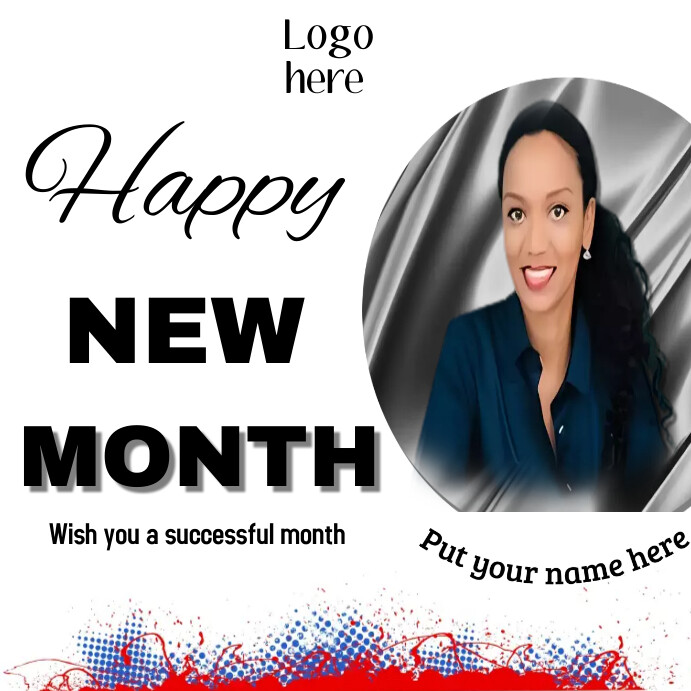 Plantilla de Happy new month template | PosterMyWall
