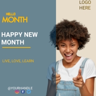 Happy New Month Flyer Template | PosterMyWall