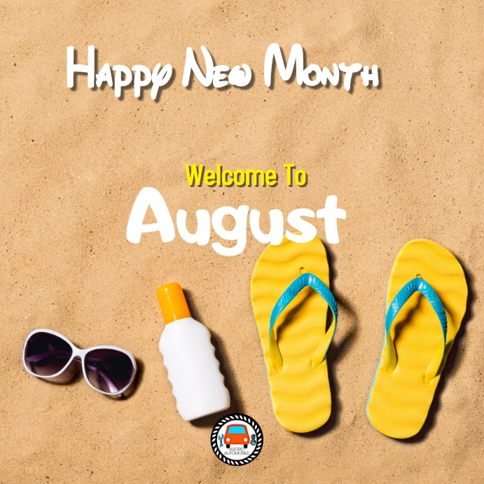 Selamat Bulan Baru Selamat datang di Brosur Agustus Templat | PosterMyWall