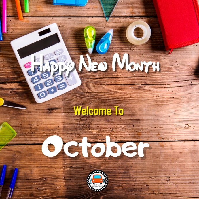 Happy New Month Welcome To October Template | PosterMyWall