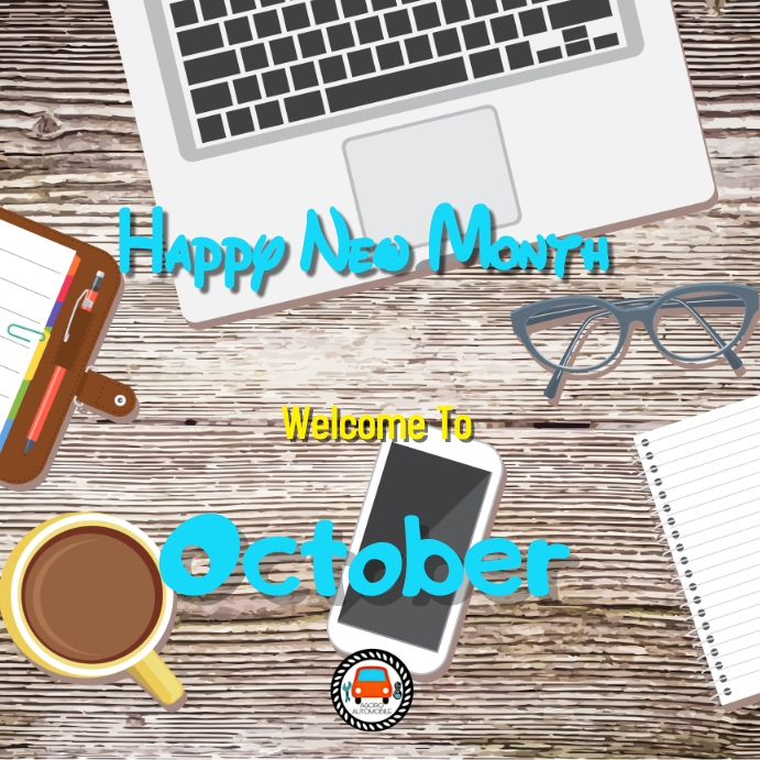 Happy New Month Welcome To October Template | PosterMyWall