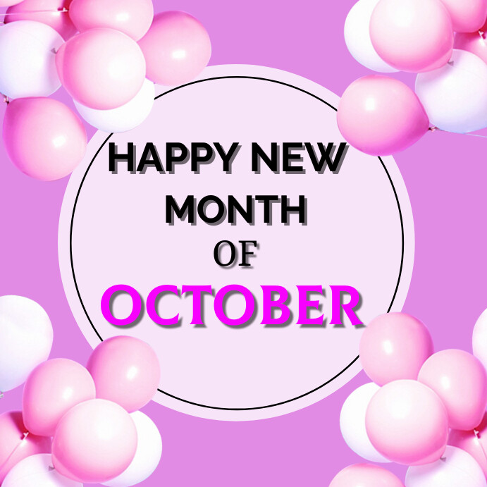Copy of Happy new of October design template | PosterMyWall