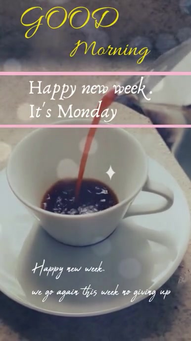 Happy new week (Monday design) Template | PosterMyWall