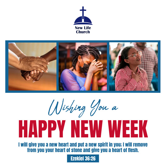 happy new week Christian quote Template | PosterMyWall