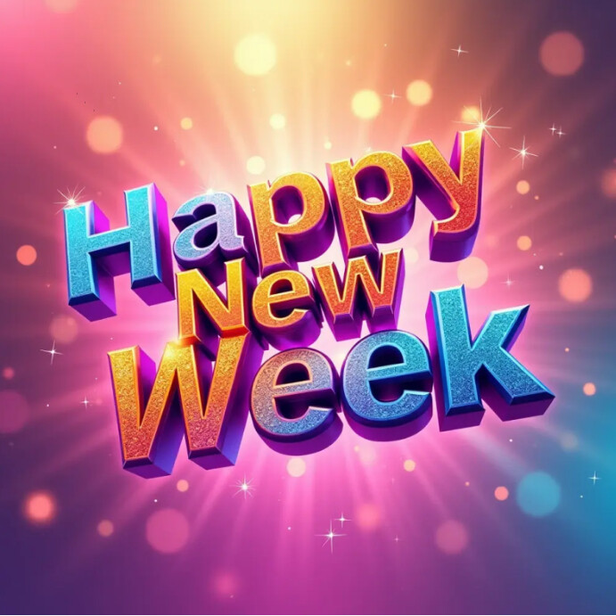 Modèle happy new week | PosterMyWall