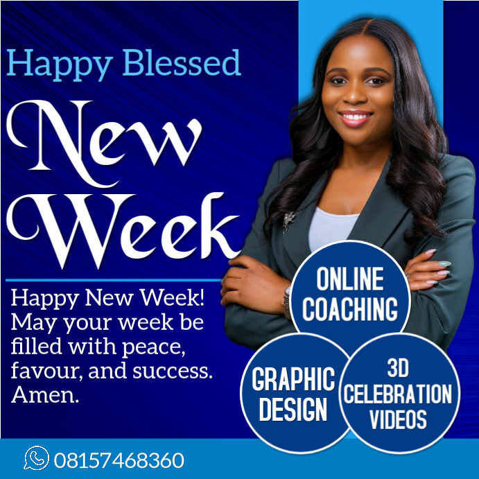 Happy New week Design Template | PosterMyWall