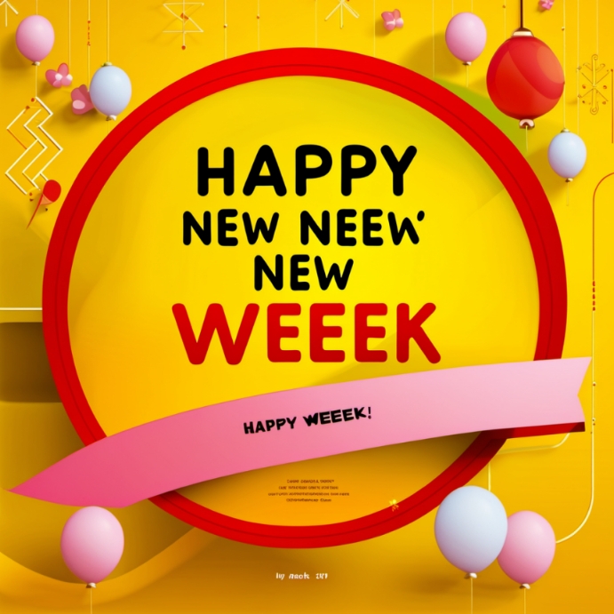 Copy of Happy New Week | PosterMyWall