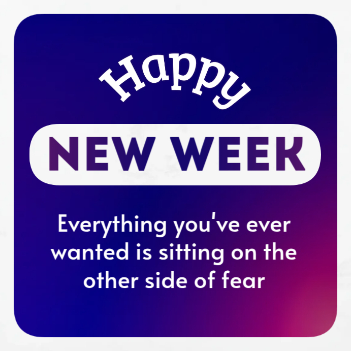 Plantilla de Happy new week | PosterMyWall