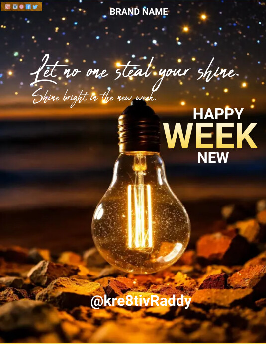 Copy of Happy New Week | PosterMyWall
