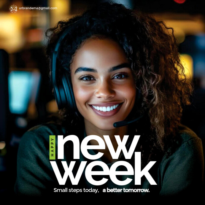 Happy new week flyer Template | PosterMyWall