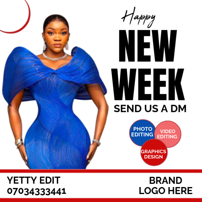 Happy new week flyer Template | PosterMyWall