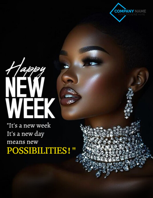 Happy new week flyer template | PosterMyWall