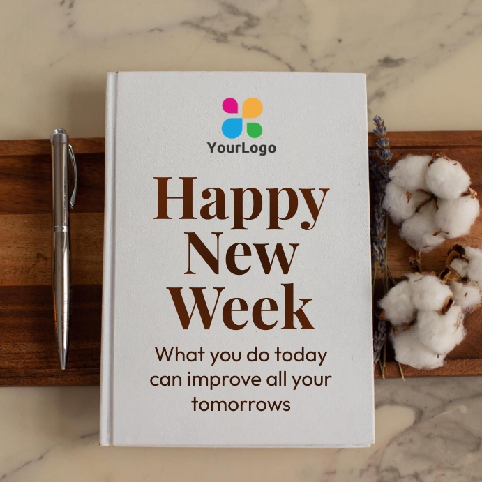 Copy of Happy new week flyers | PosterMyWall