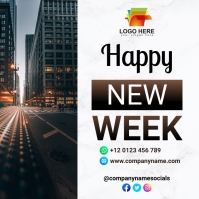 happy new week poster template | PosterMyWall