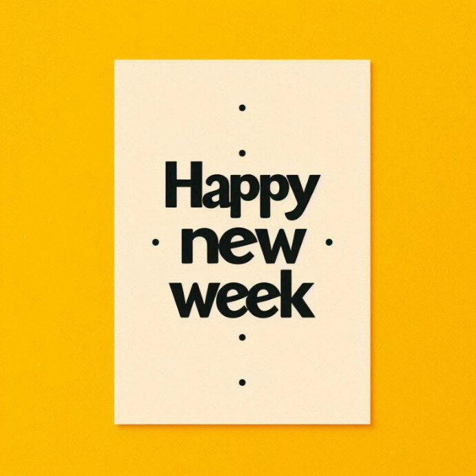 happy New week Instagram post Template | PosterMyWall