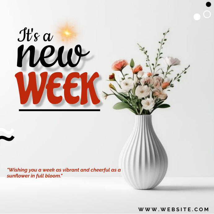 Happy New Week Instagram Post Templat | PosterMyWall