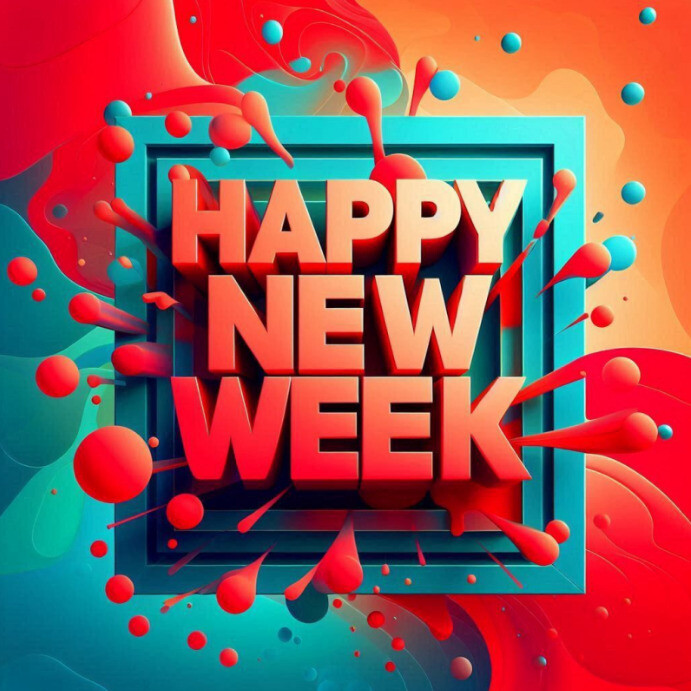 Plantilla de Happy new week instagram Post | PosterMyWall