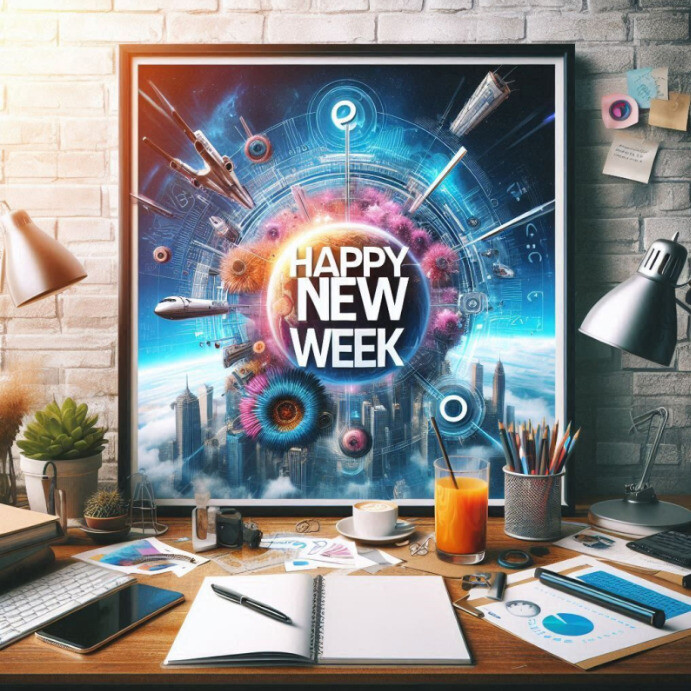 happy new week Instagram post Template | PosterMyWall