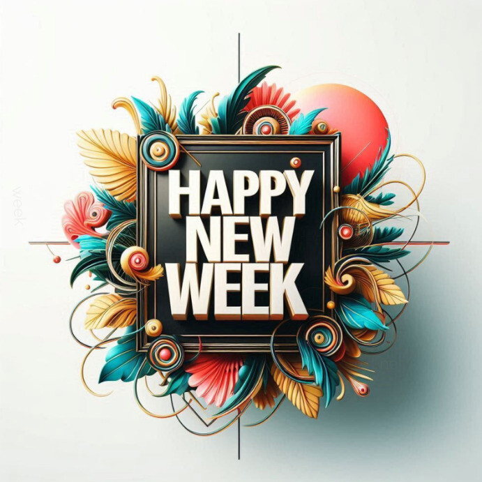 Plantilla de Happy New Week Instagram Post | PosterMyWall