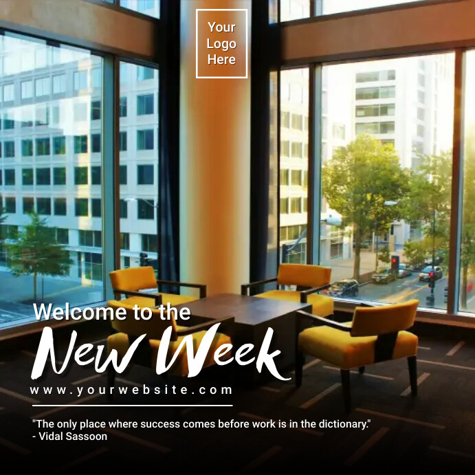 Happy New Week Post 2024 Template | PosterMyWall