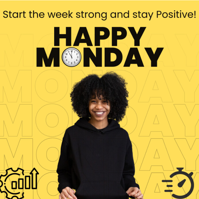 Happy New Week Poster Banner Templat | PosterMyWall