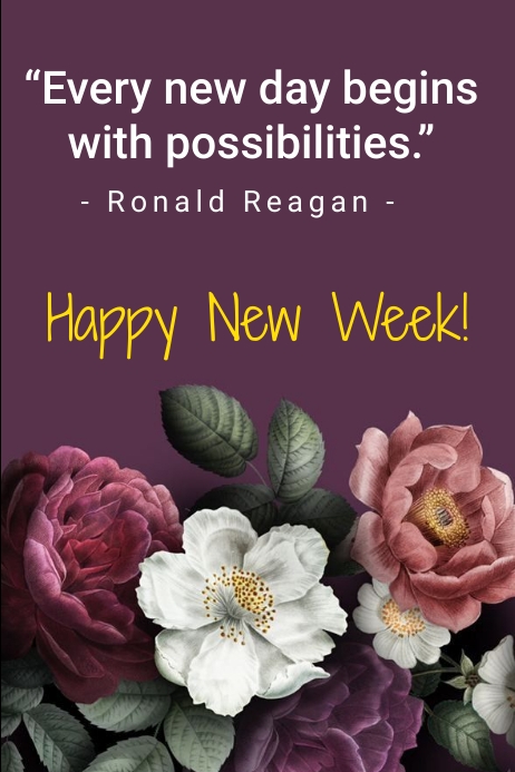 Happy New Week Template | PosterMyWall