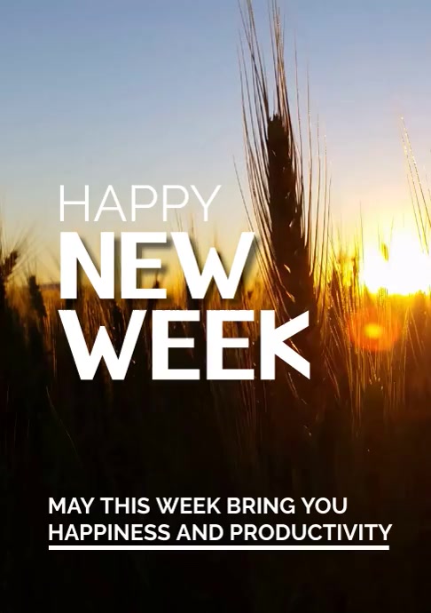Happy New Week Template | PosterMyWall