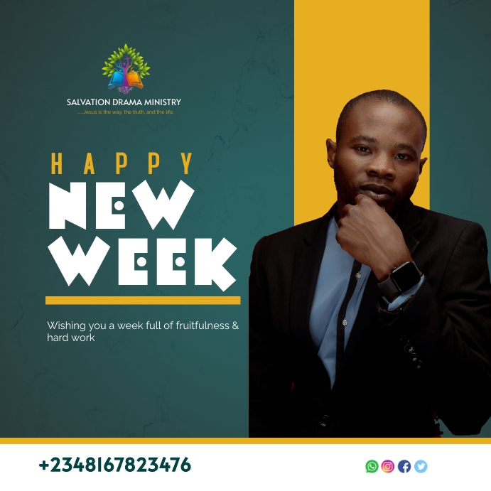 happy new week template | PosterMyWall