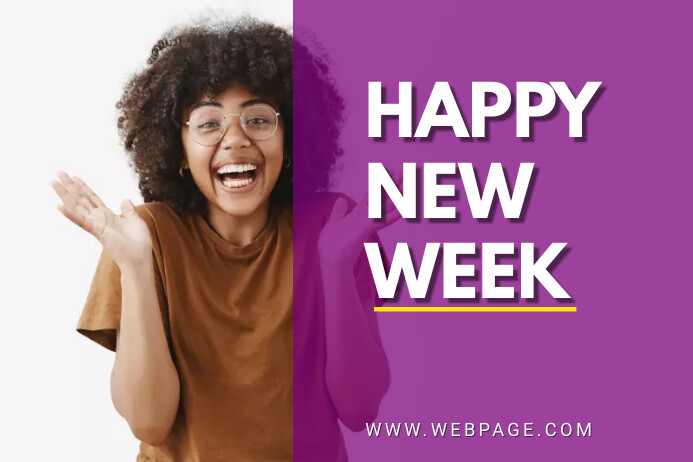 Happy New Week Template | PosterMyWall