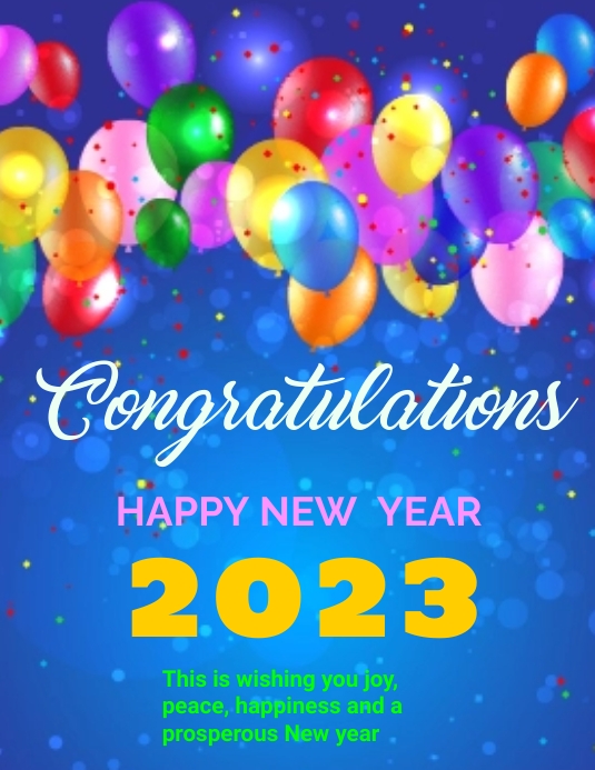 happy new year 2023 flyers Template | PosterMyWall