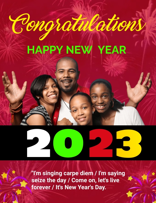 happy new year 2023 flyers Template | PosterMyWall