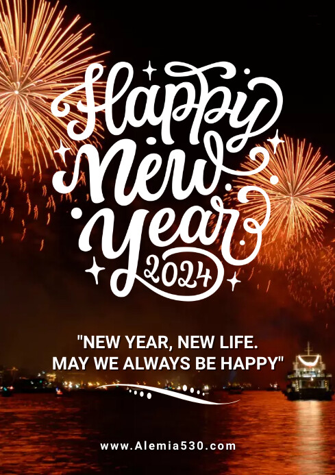Happy New Year 2024 Template | PosterMyWall