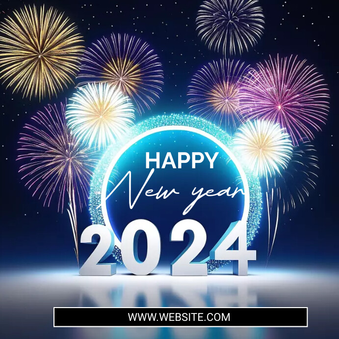 Happy new year 2024 Template | PosterMyWall