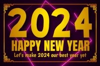 happy new year 2024 Template | PosterMyWall