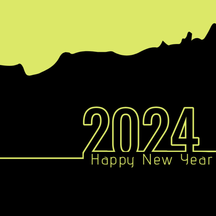 Happy New Year 2024 Instagram Post Template | PosterMyWall