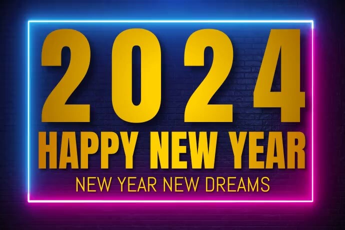 happy new year 2024 video Template | PosterMyWall