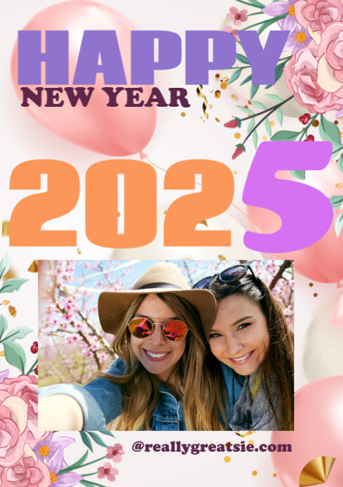 happy new year 2025 celebration day new pixels hd Template | PosterMyWall