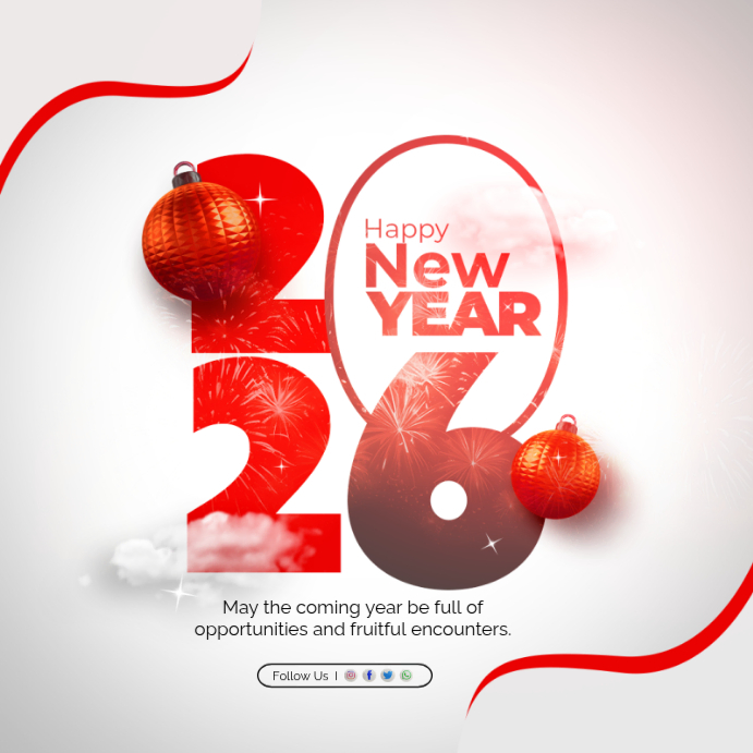 Copy of happy new year 2026 | PosterMyWall