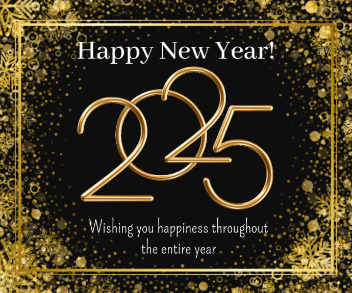 Happy New Year 2025 Template | PosterMyWall
