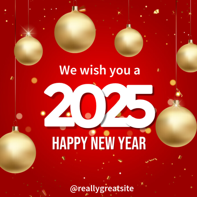 Happy New Year 2025 Instagram Post Template | PosterMyWall