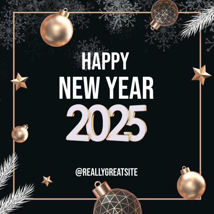 Happy New Year 2025 Instagram post Template | PosterMyWall
