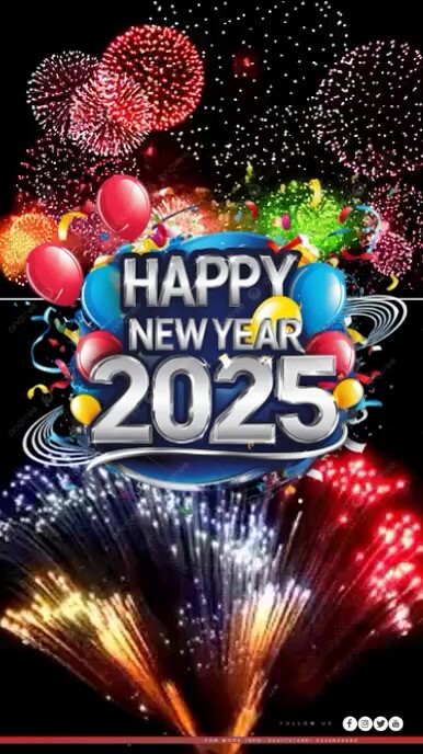 Happy New Year 2025 Instagram Story Template | PosterMyWall