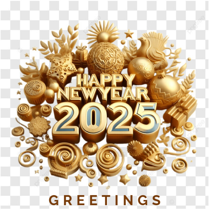 Plantilla de Happy New Year 2025 Logo | PosterMyWall