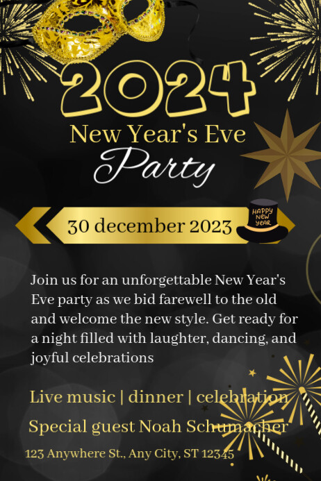 Copy of Happy New Year 2025 Poster | PosterMyWall