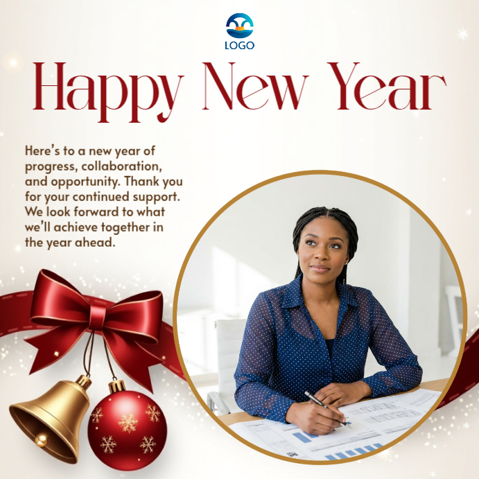 Happy New Year 2026 Corporate Greeting Card Business Appreciation ...
