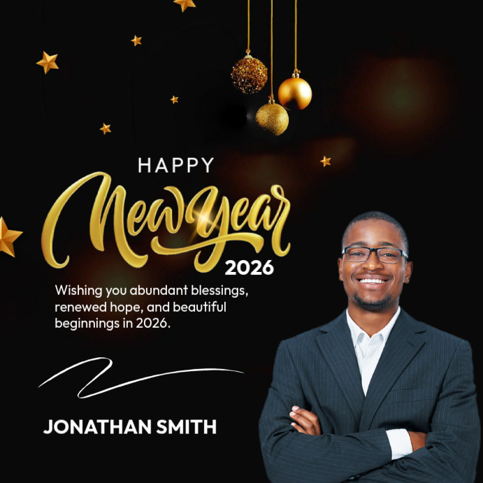 Happy New Year 2026 Template | PosterMyWall