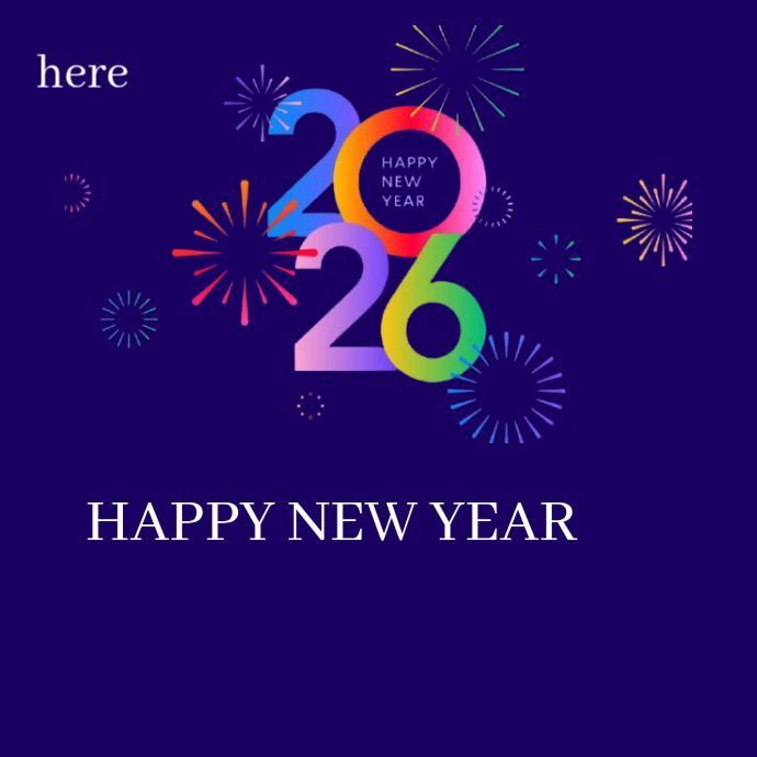 HAPPY NEW YEAR 2026 Template | PosterMyWall