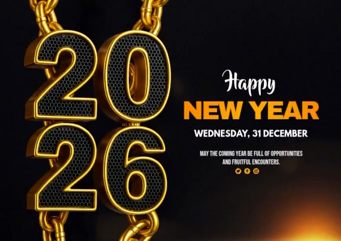 Happy New Year 2026 Design Template | PosterMyWall