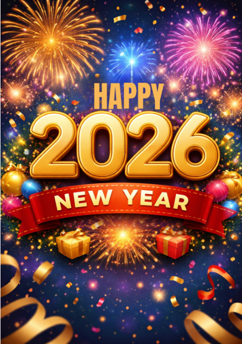 Happy new year 2026 Template | PosterMyWall